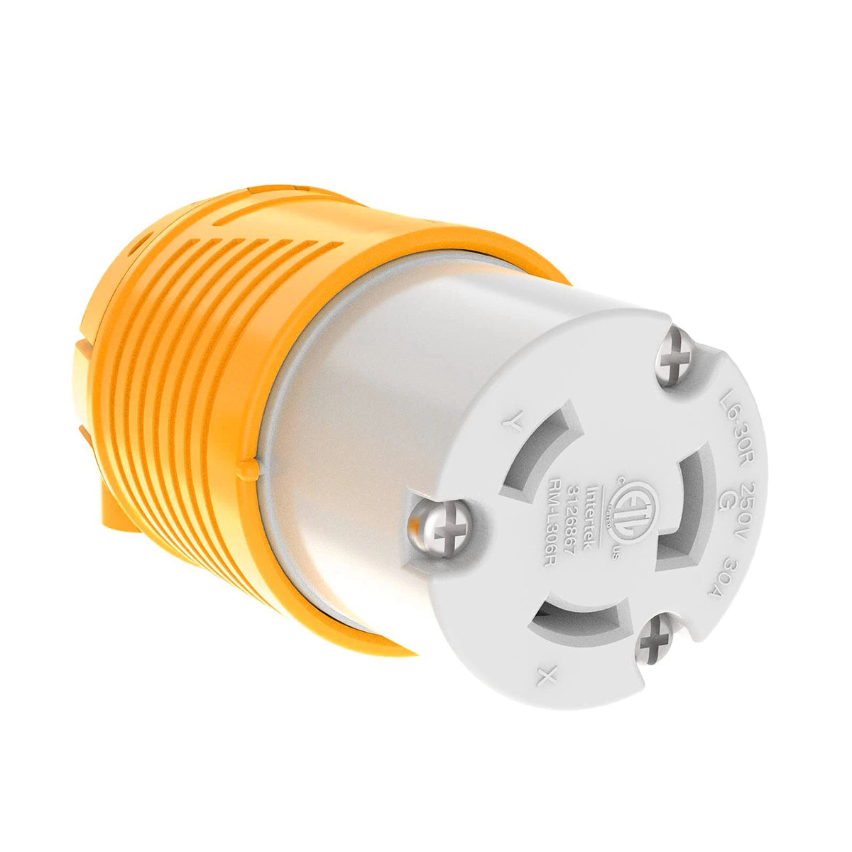 30 Amp, 250 Volt, NEMA L6-30R, 2P, 3W, Locking Connector, Industrial G ...