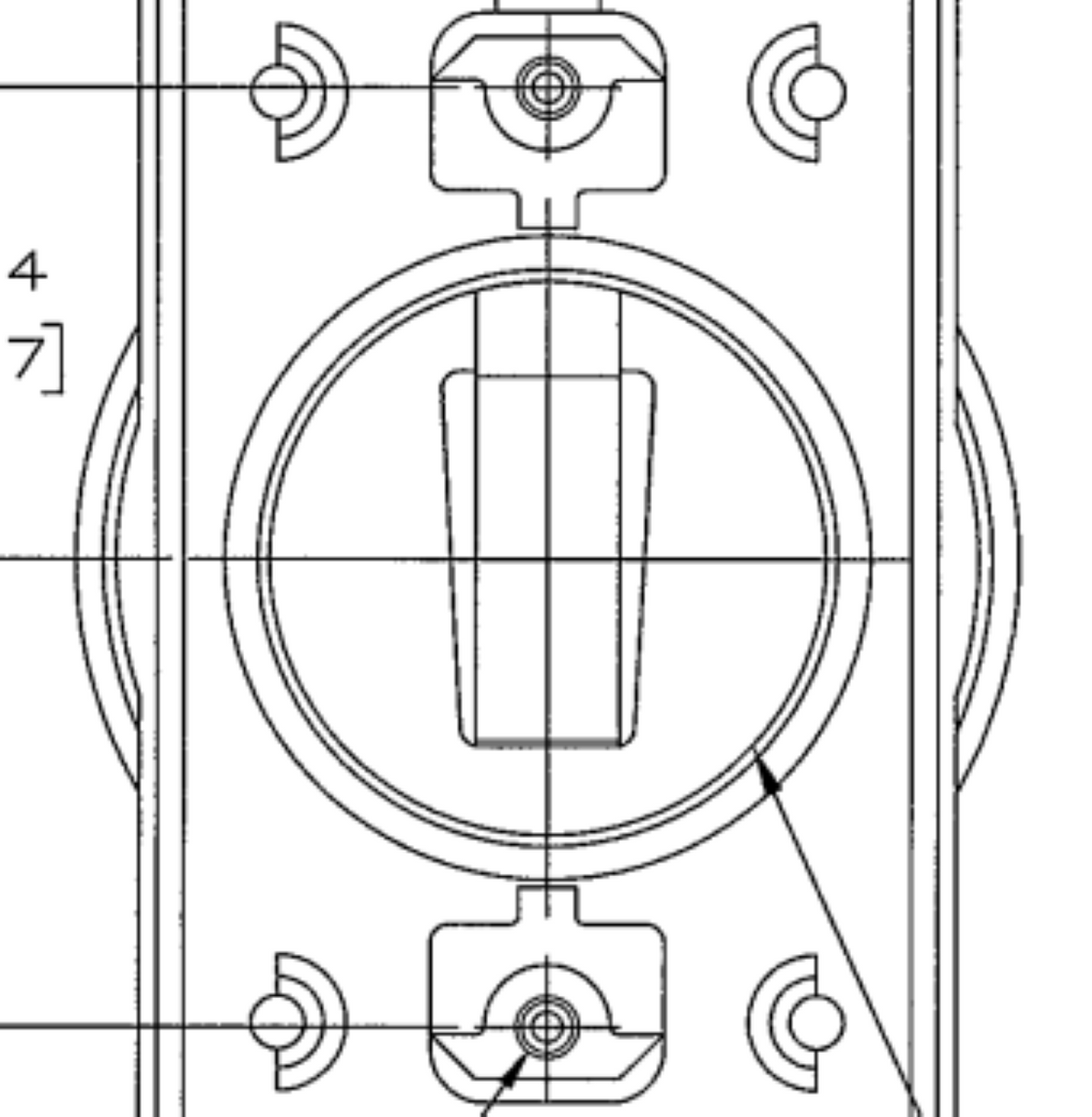 Hubbell Wiring Device 74CM25WOAW - 1-Gang, 1.60" Opening, Standard Siz ...