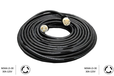 30 AMP 125 VOLT NEMA L5-30 CORD SET - SOOW – Cords and Components